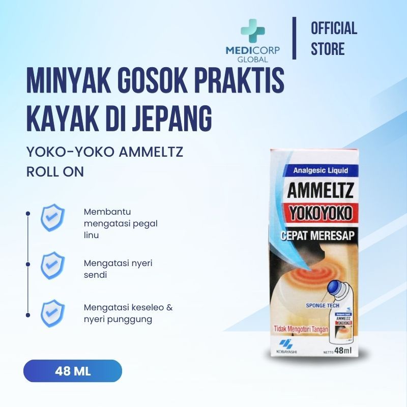 Jual [MEDICORP] Yoko yoko ammeltz roll on pegal linu keseleo frozen ...