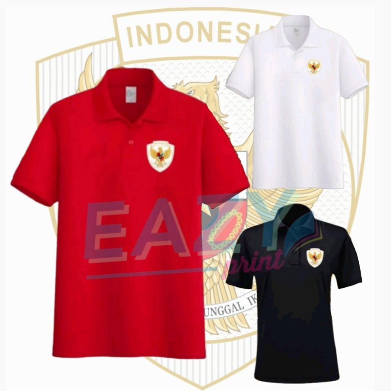 Jual POLOSHIRT GARUDA LOGO 2024 BAJU NOBAR SUPPORTER TIMNAS INDONESIA ...