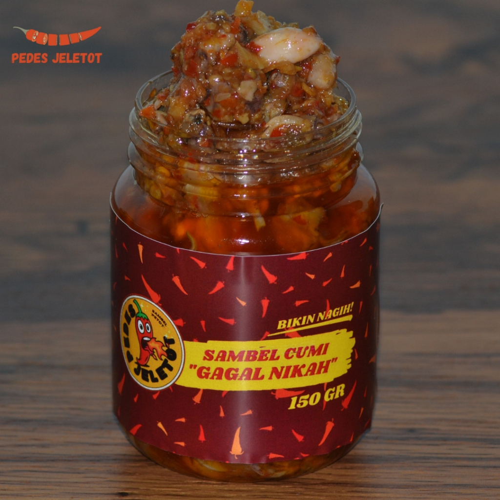 Jual PEDES JELETOT - Sambal Cumi 150gr | Shopee Indonesia