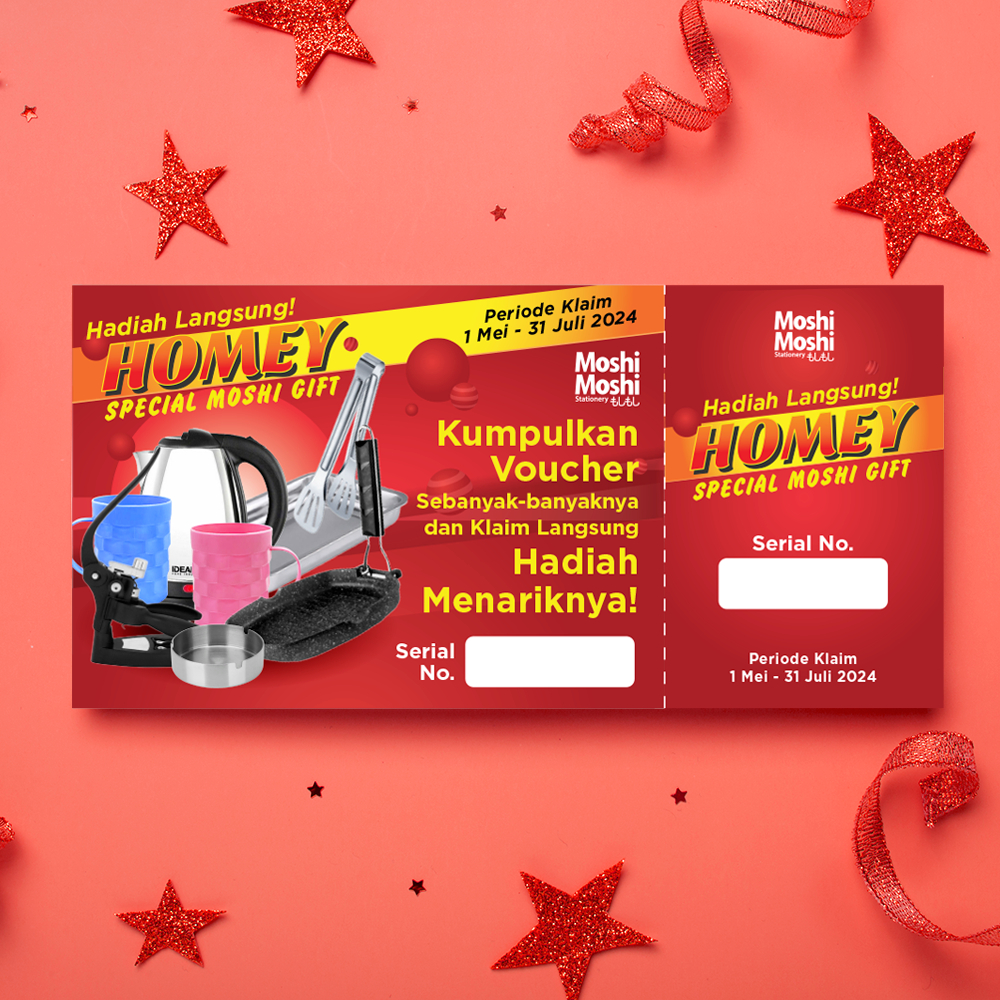 Jual KUPON VOUCHER HOMEY MOSHI GIFT | Shopee Indonesia