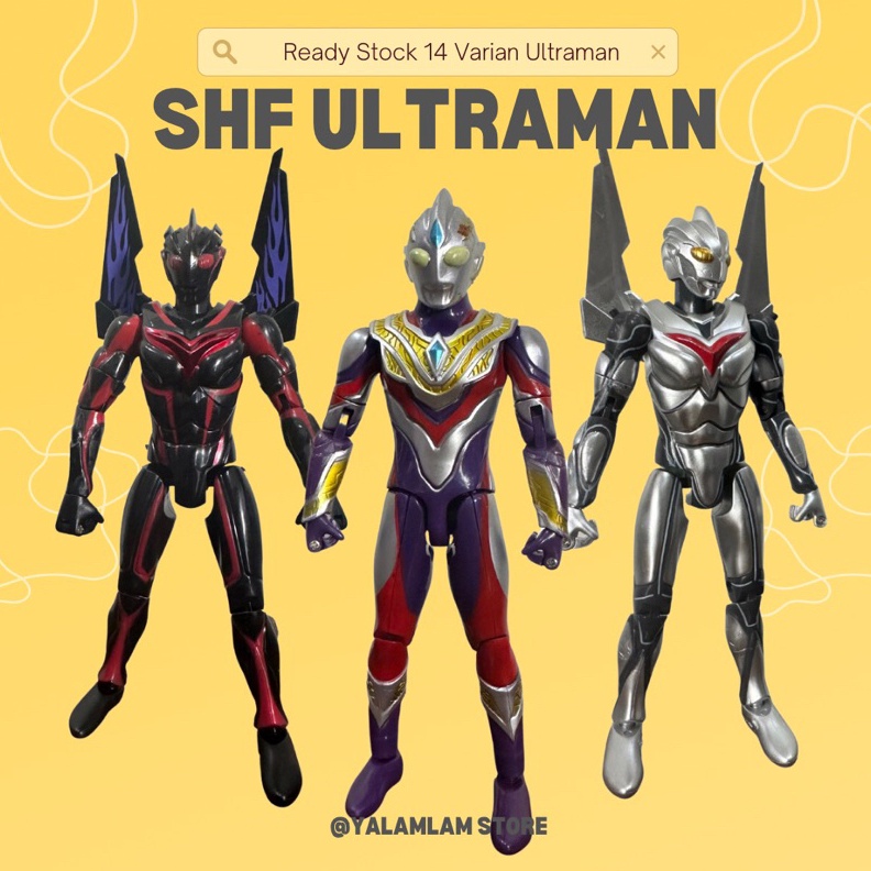 Jual Ultraman Trigger Multi SHF Ultra Action Figure Ultraman Z Delta Guts Spark Circle Arms ...