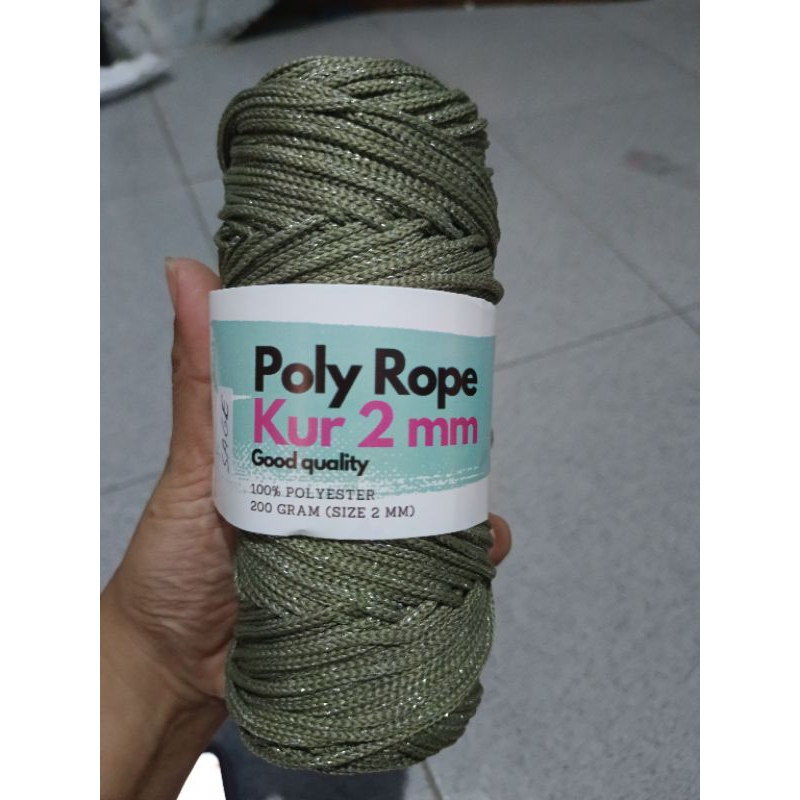 Jual Benang Rajut Poly Rope 2mm (200 gram) | Shopee Indonesia
