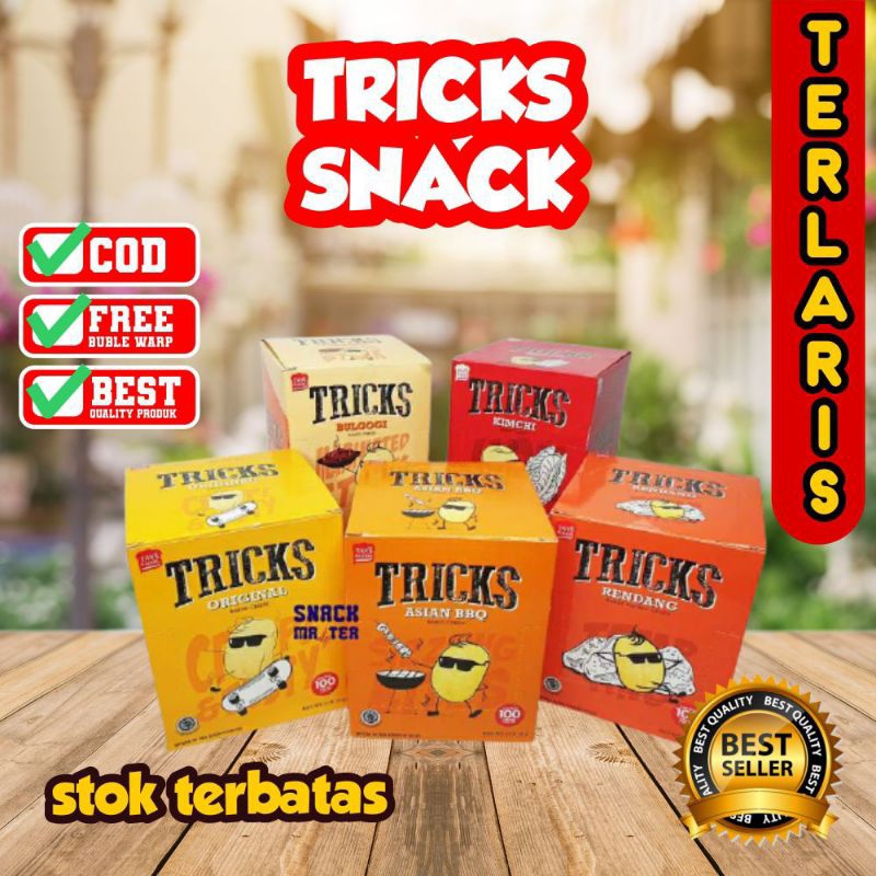 Jual trick snack potato | 1 box isi 10 pcs | snack kentang | Shopee ...