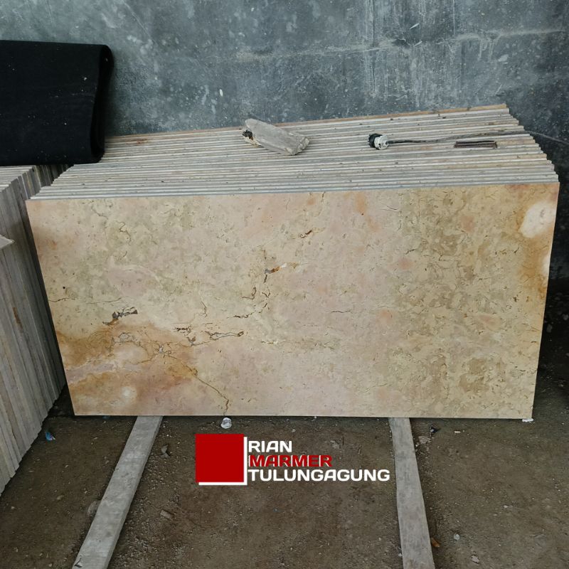 Jual Lembaran Lantai batu Marmer Coklat Kehijauan 60x120cm | Shopee ...