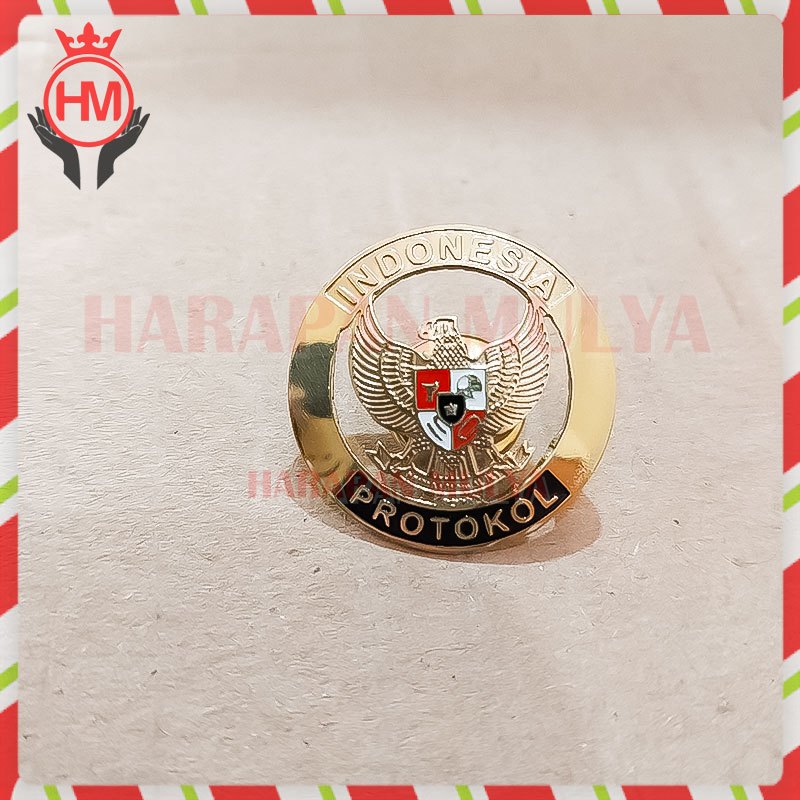 Jual Lencana Protokol Garuda Warna Hitam Pin Protokol Indonesia Model ...