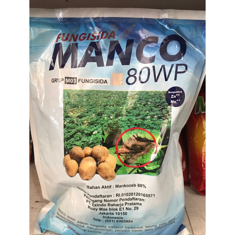 Jual FUNGISIDA MANCO 80 WP mancozeb biru | Shopee Indonesia