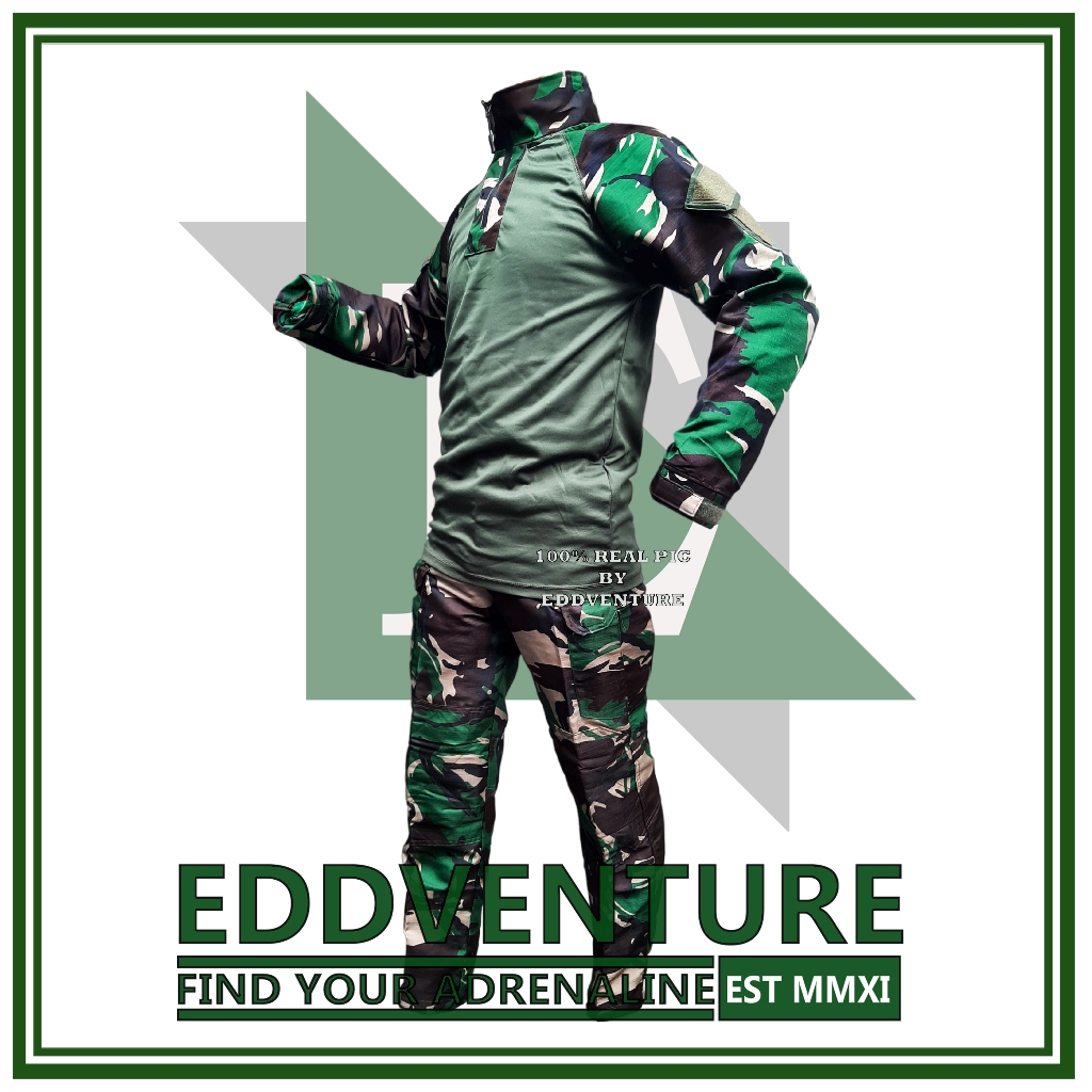 Jual Setelan Kaos Baju Pakaian Celana Cargo Kargo Chargo Lengan Panjang BDU Dry Fit Turtleneck ...