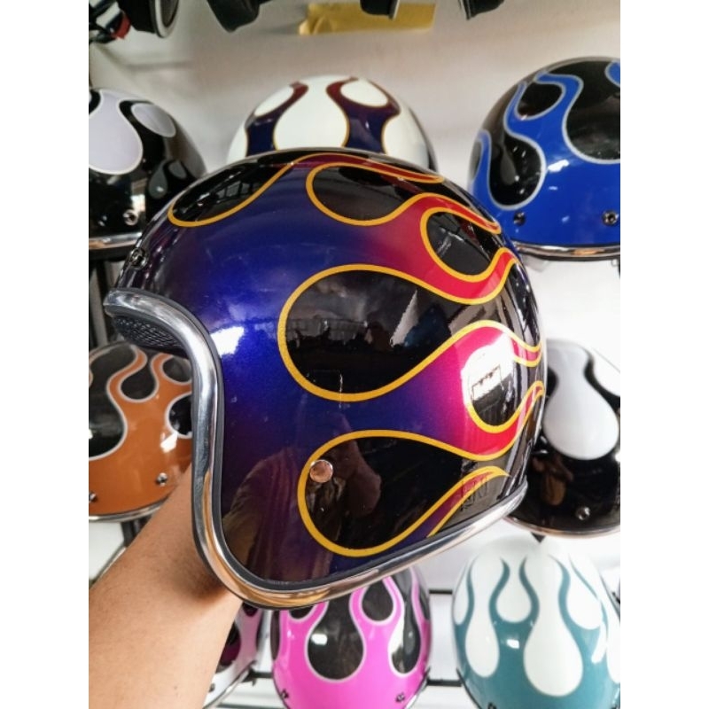 Jual Helm bogo custom motif | Shopee Indonesia