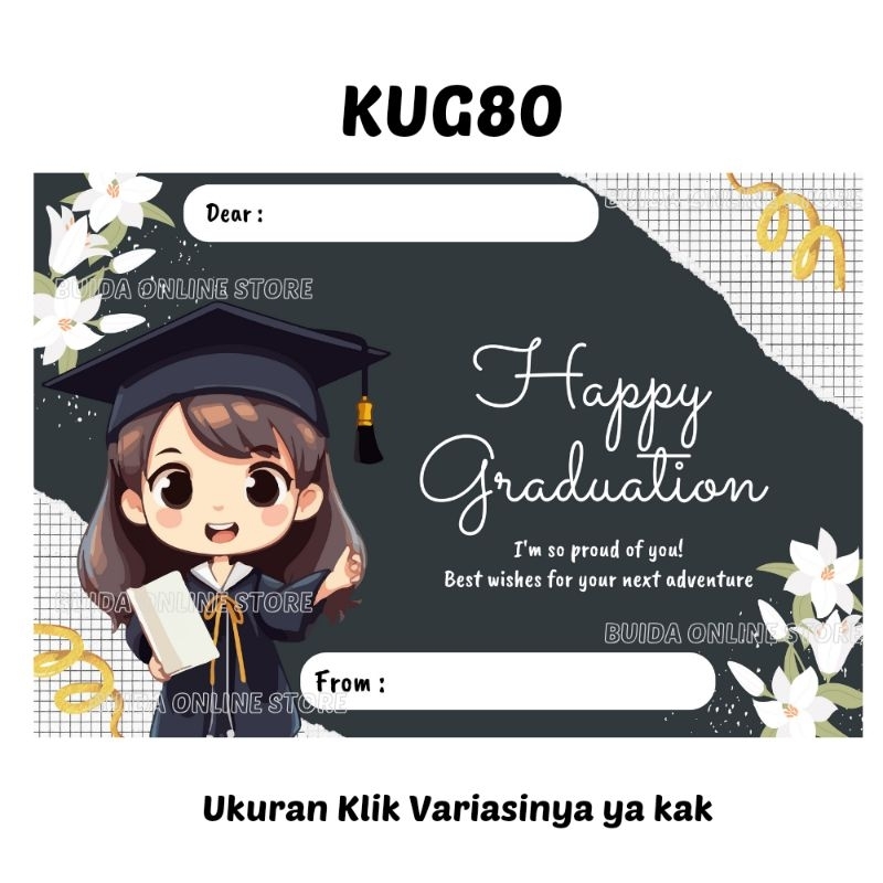 Jual Kartu Ucapan Happy Graduation Stiker Label Selamat Wisuda Hari ...