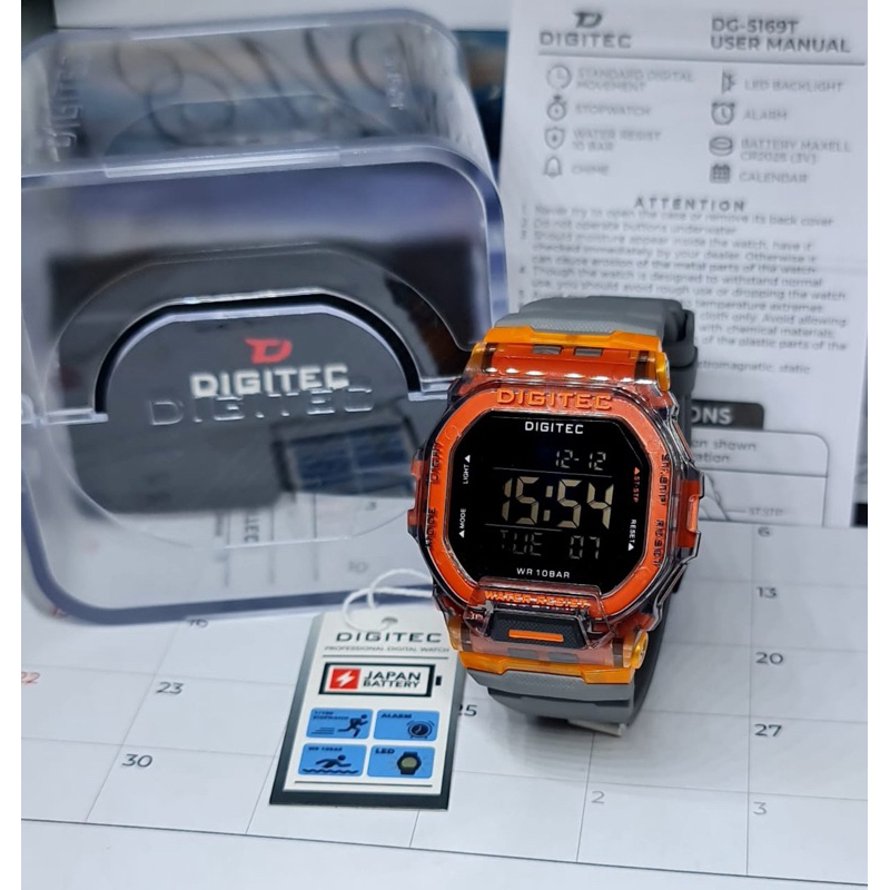 Jual Jam Tangan DIGITEC DG 5169 / DG-5169T / DG5169T / DG5169 / DG ...