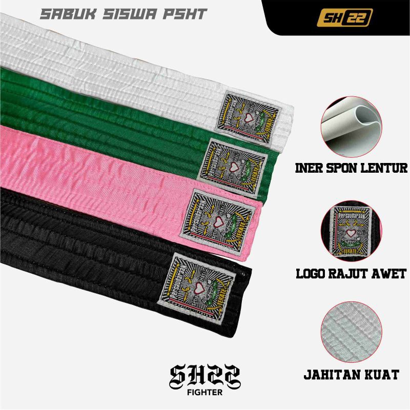 Jual Sabuk Siswa PSHT Sabuk Latihan Pencak Silat Persatuan Silat Setia ...