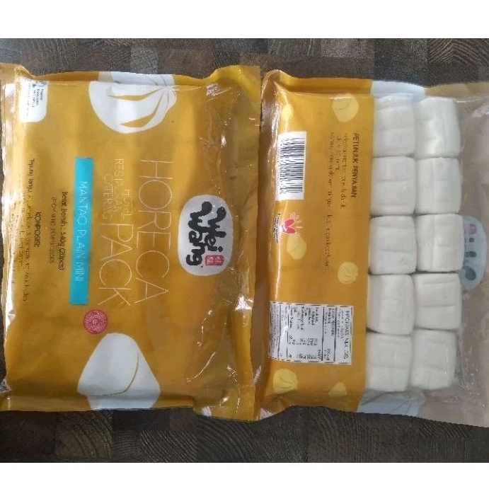 Jual Wei Wang Horeka Pack Mantao Plain Mini Isi 20 Biji / Mantou Original / Bakpao Original ...