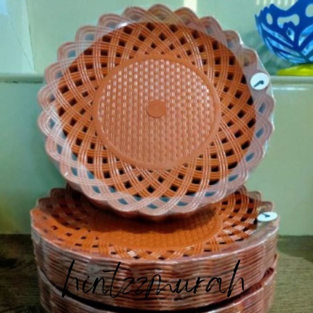 Jual Piring Plastik Rotan Motif Anyaman Perlusin Isi 12 Pcs | Shopee Indonesia