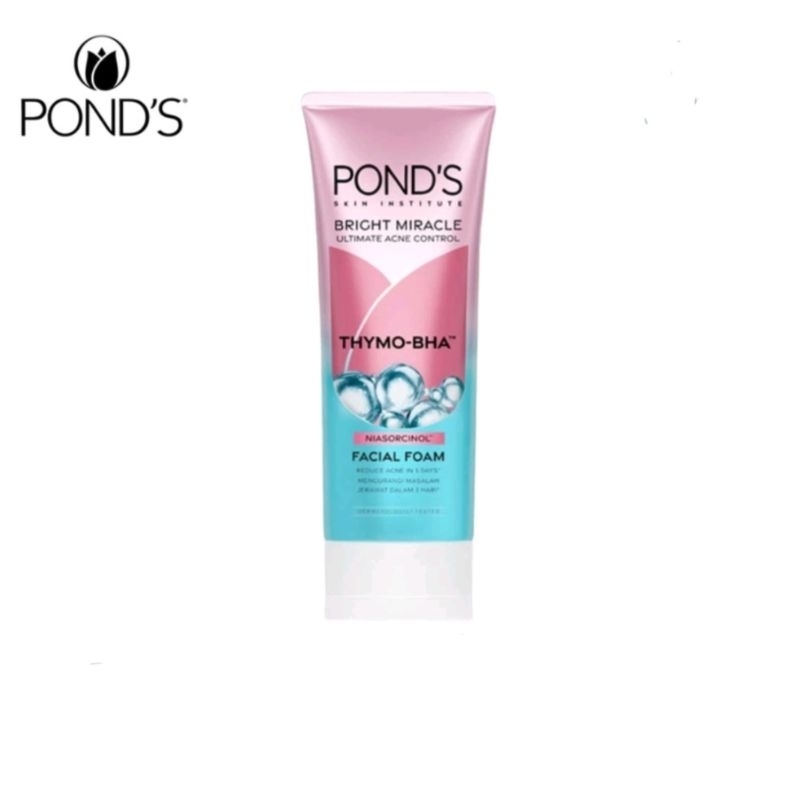 Jual Ponds Bright Miracle Ultimate Acne Control Thymo BHA Facial Foam ...