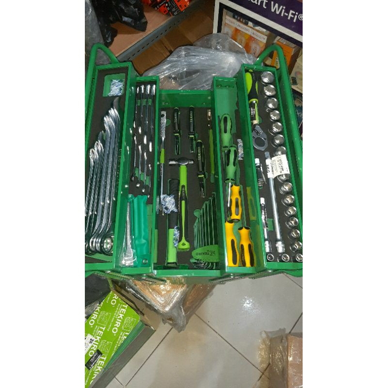 Jual TEKIRO TOOL BOX SET 3 susun 66pcs ST-TB1651 | Shopee Indonesia
