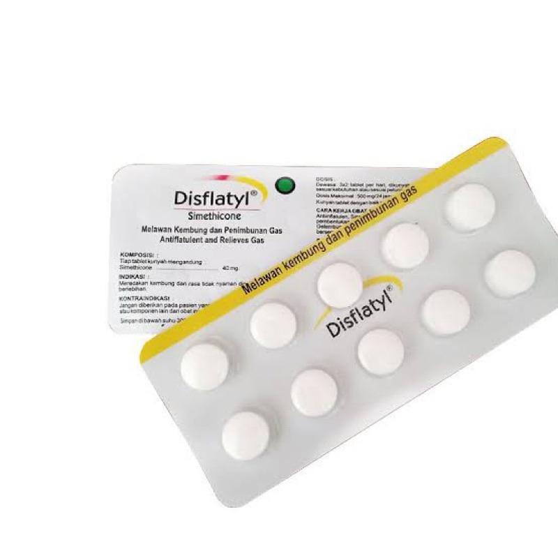 Jual Disflatyl obat kembung simethicone kelinci guinea pig per strip ...