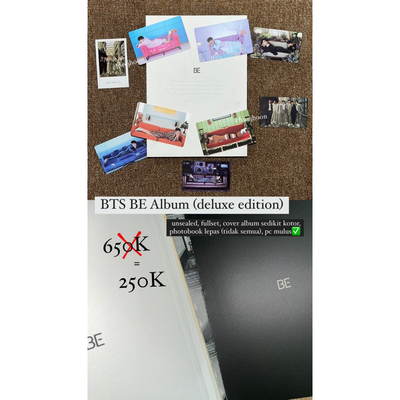 Jual BTS BE Album (deluxe edition) | Shopee Indonesia