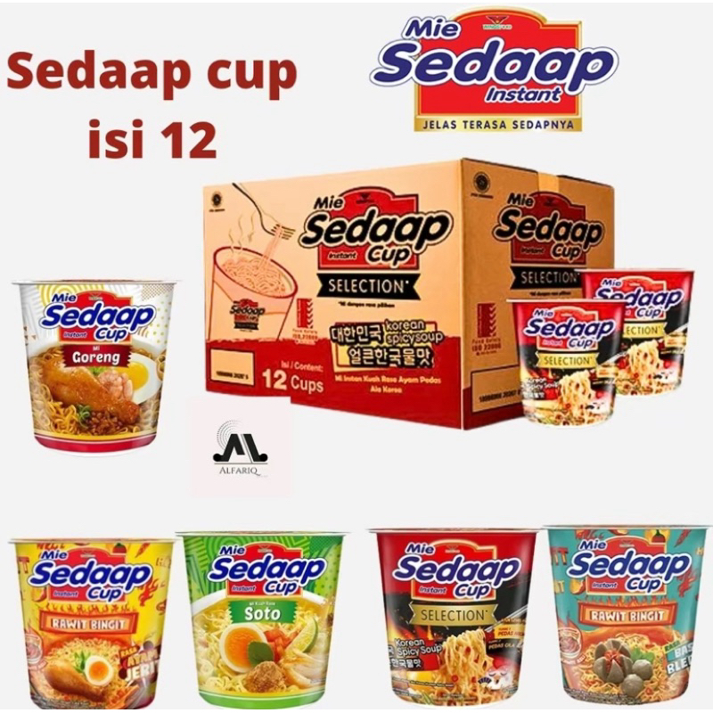 Jual Mie Sedaap Cup 1 dus isi 12 pcs Mie instan cup | Shopee Indonesia