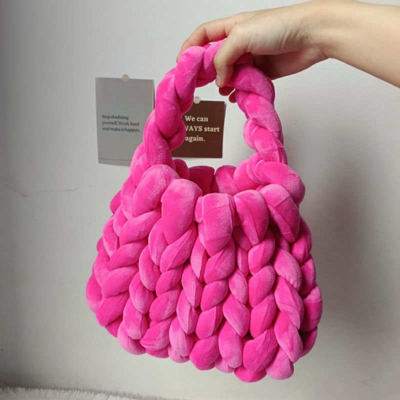 Jual MOMO CHUNKY BAG / TAS RAJUT VIRAL / CROCHET BAG JUMBO / TAS WANITA ...