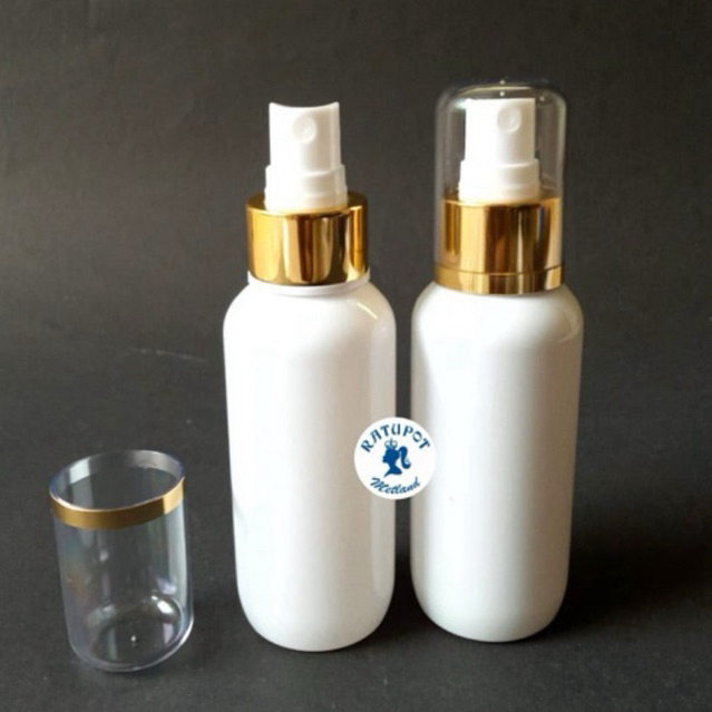 Jual botol sabun 100 ml plastik putih TB spray treat gold | Shopee ...