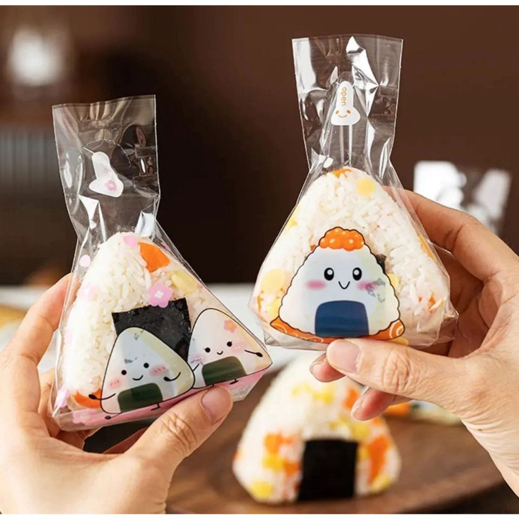 Jual Plastik OPP Onigiri per pack isi 10 lembar untuk wrapper packing ...