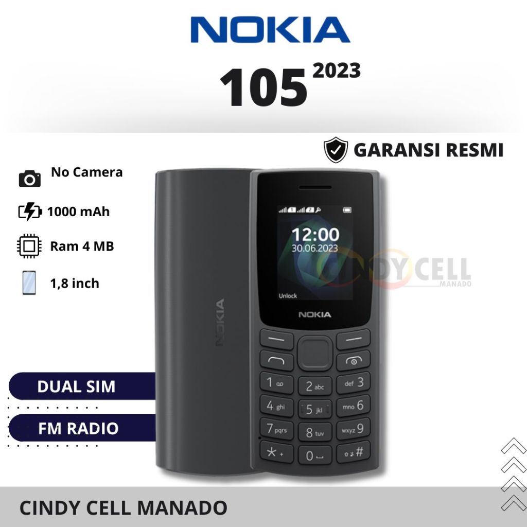 Jual Nokia 105 Leda 2023 Garansi Resmi Ready Manado | Shopee Indonesia
