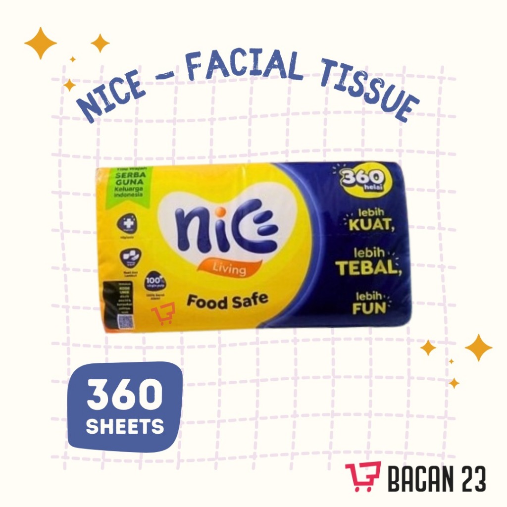 Jual Tissue Nice 2 Ply ( 360 helai ) / Tissue Wajah 360 lembar / Tissue ...