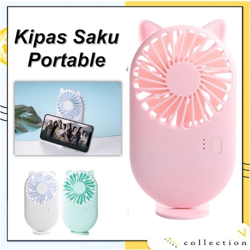 Jual kipas angin mini portable kipas genggam ukuran saku lucu ready ...