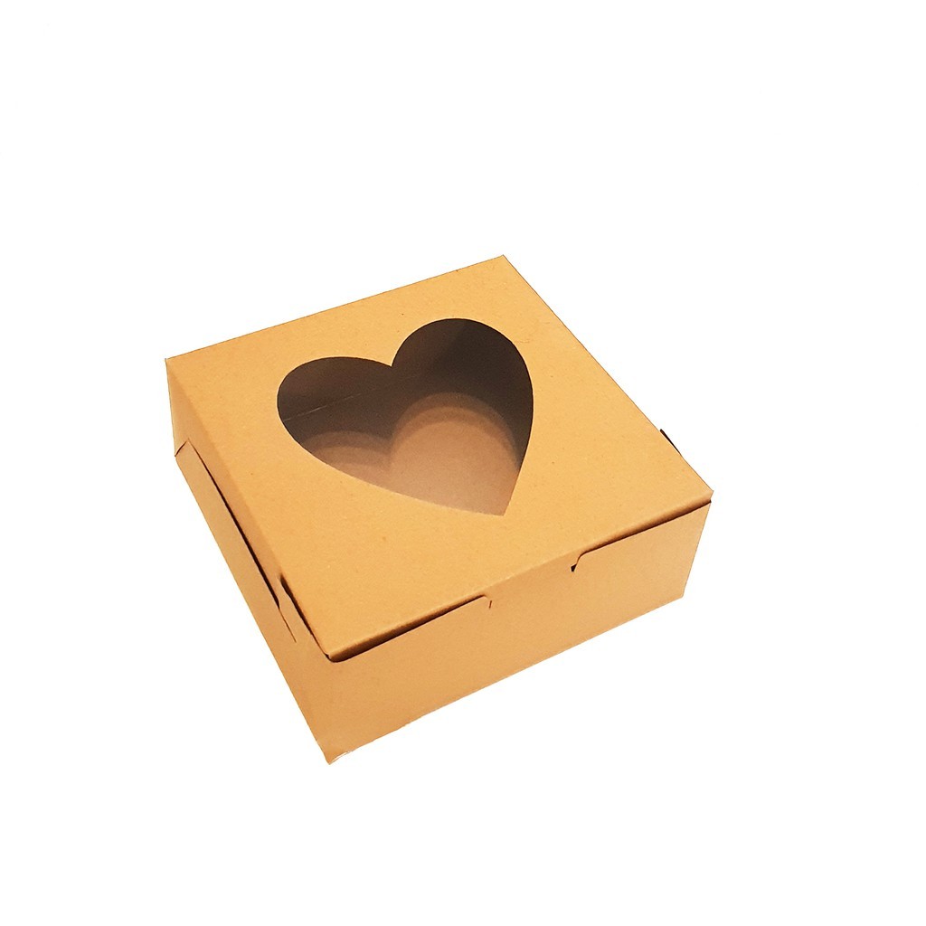Jual BOX KUE WINDOW 18x18 LAMINATED kotak R8K Dus roti Kraft Kardus ...