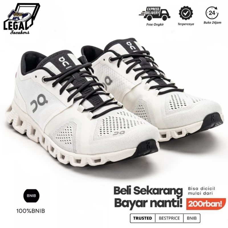 Jual Sepatu Original On Cloud X Shift White Black Asphalt Running Shoes ...