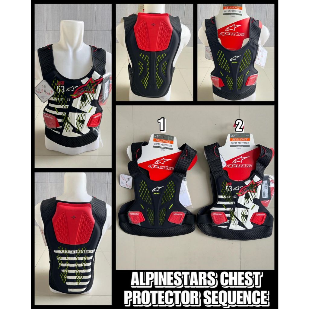 Jual Pelindung Dada Alpinestars Chest Protector Sequence | Shopee Indonesia