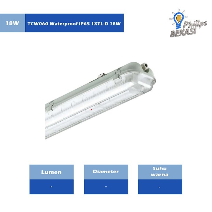 Jual Philips Lampu TCW060 Waterproof IP65 1XTL-D 18W | Shopee Indonesia