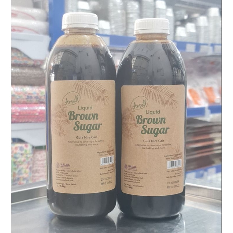 Jual Ansell Liquid Brown Sugar 1Liter/Ansell Gula Aren Cair/Gula Nira ...
