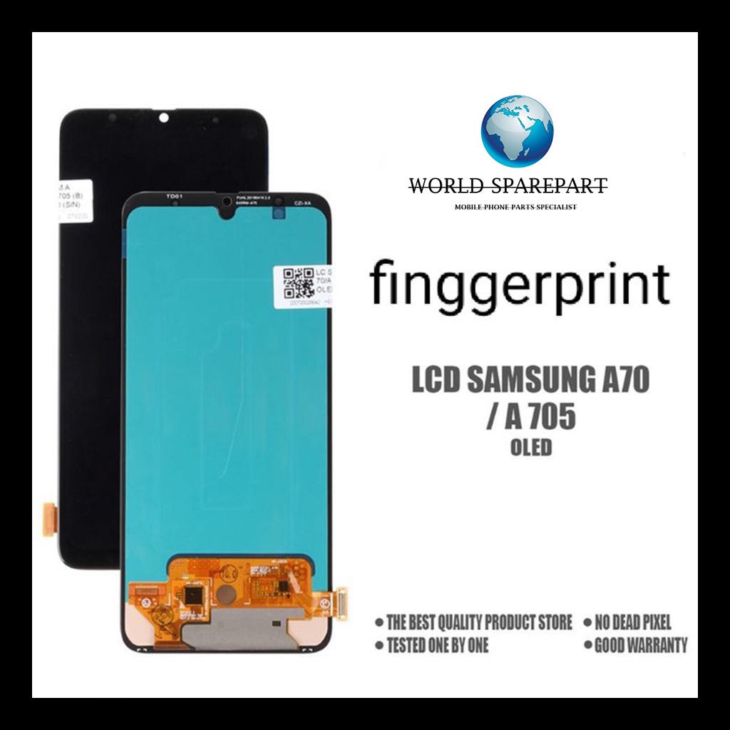Jual LCD Samsung A70 LCD Samsung A705 OLED Support Fingerprint Small ...