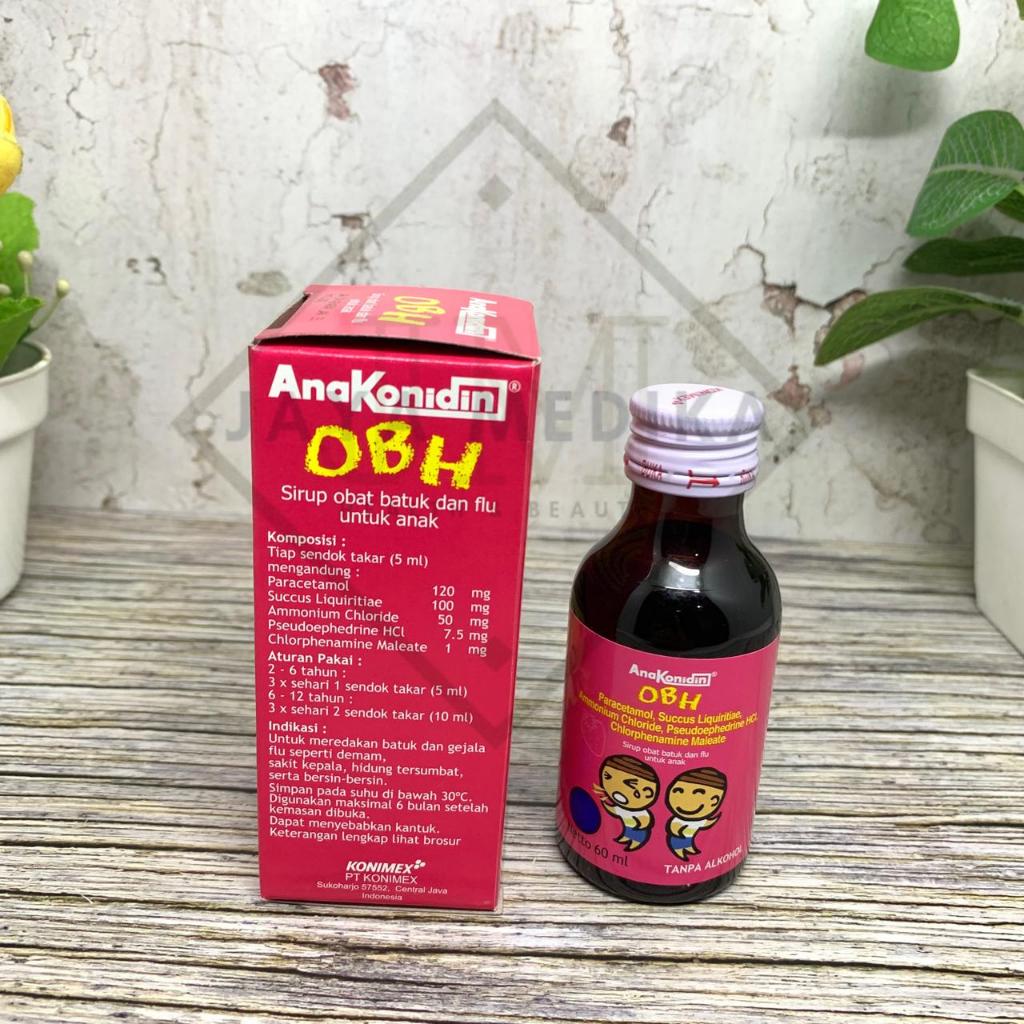 Jual Anakonidin OBH Sirup Obat Batuk dan Flu anak 60 ml / 30 ml ...