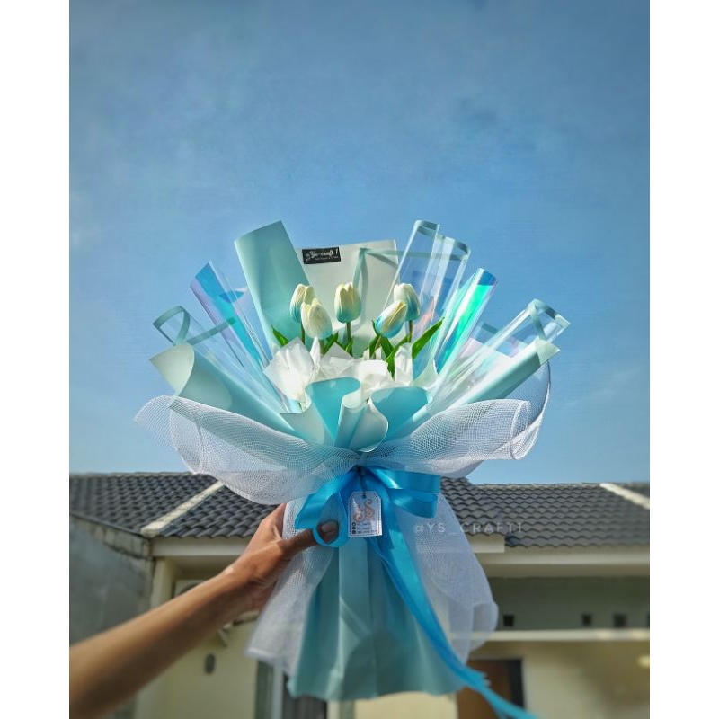 Jual buket bunga tulip ,bucket size L besar,bouquet, Buket bunga ...