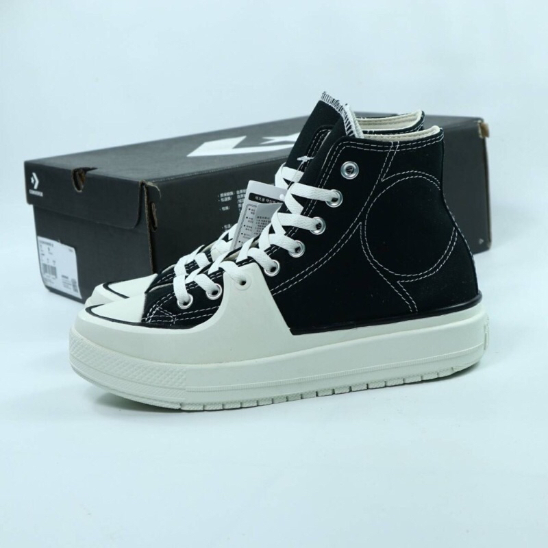 Jual CONVERSE CHUCK TAYLOR ALL STAR HIGH CONSTRUCT BLACK WHITE A05094C ...