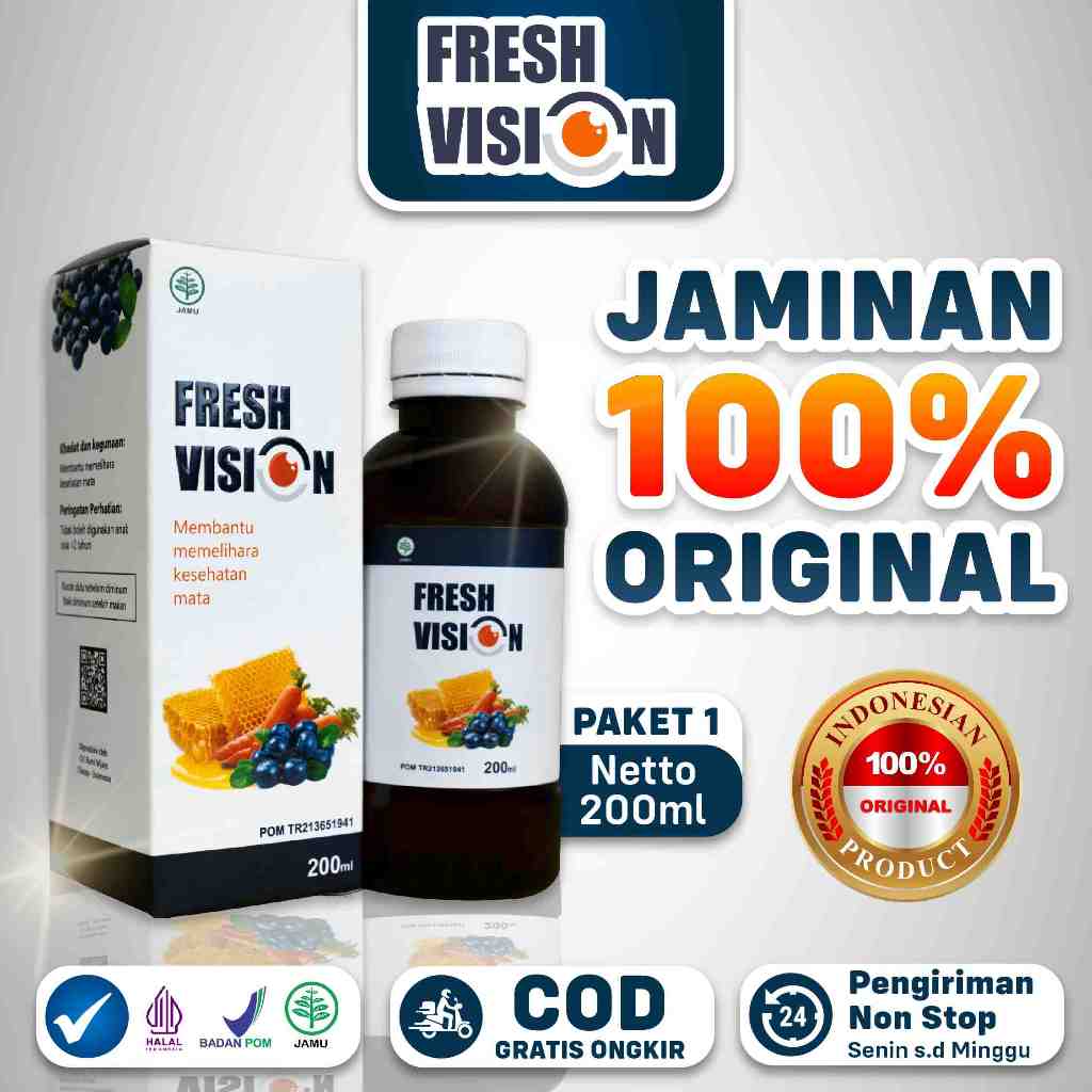 Jual Madu Fresh Vision Multivitamin Ampuh Atasi Masalah Mata Cegah Mata ...