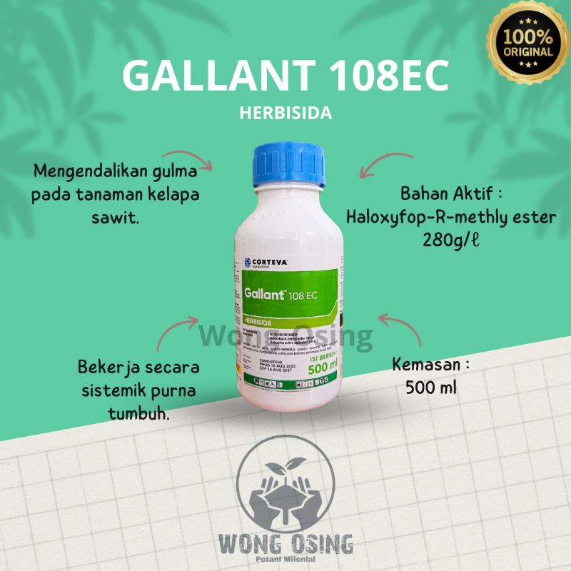 Jual GALLANT 108EC 500ML HERBISIDA | Shopee Indonesia