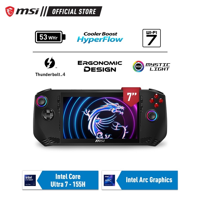 Jual MSI CLAW ULTRA 7-155H 16GB 1TB W11 7.0FHD IPS 120HZ | Shopee Indonesia