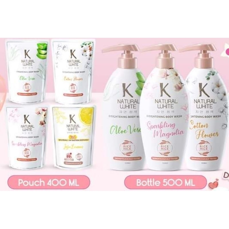 Jual K natural white brightening body wash | Shopee Indonesia