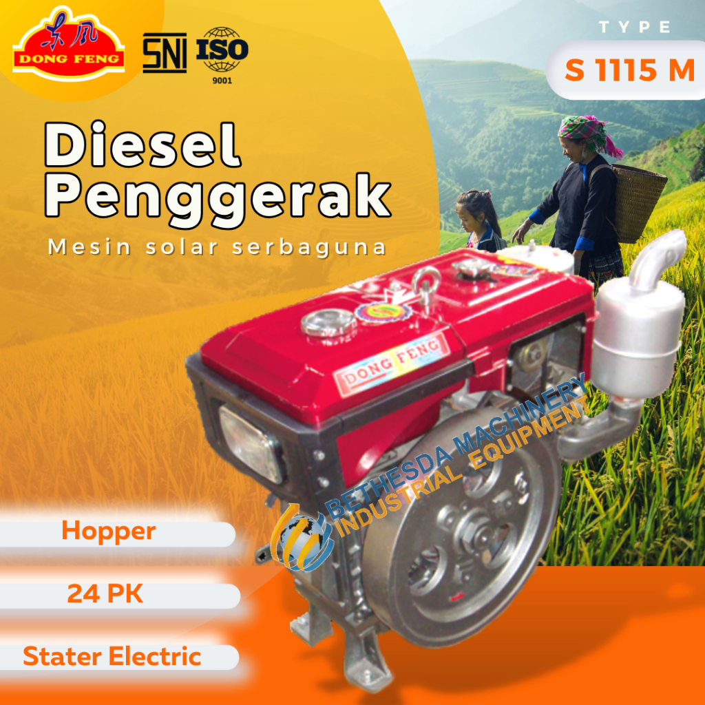 Jual Mesin DONGFENG S 1115 Diesel 24 PK Stater 24 hp | Shopee Indonesia