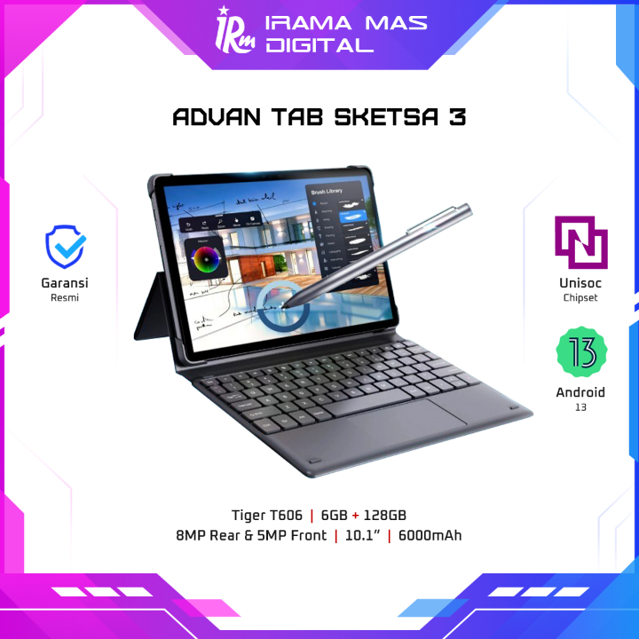 Jual TABLET ADVAN SKETSA 3 6GB 128GB 10INCH (Grey) | Shopee Indonesia