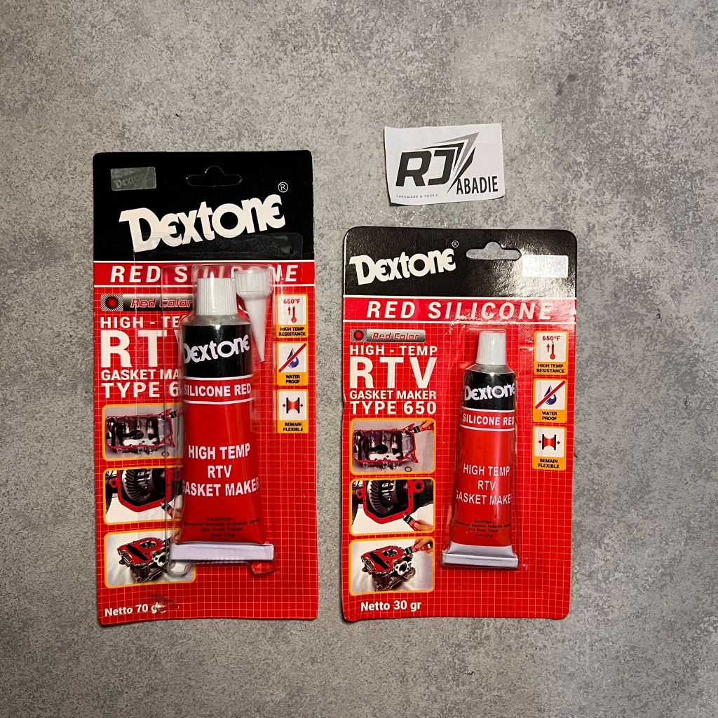 Jual Lem Silikon Merah Silicone Red Dextone Besar / Kecil | Shopee ...