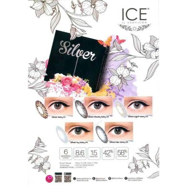 Jual SOFTLENS X2 ICE SILVER NORMAL 15MM | Shopee Indonesia