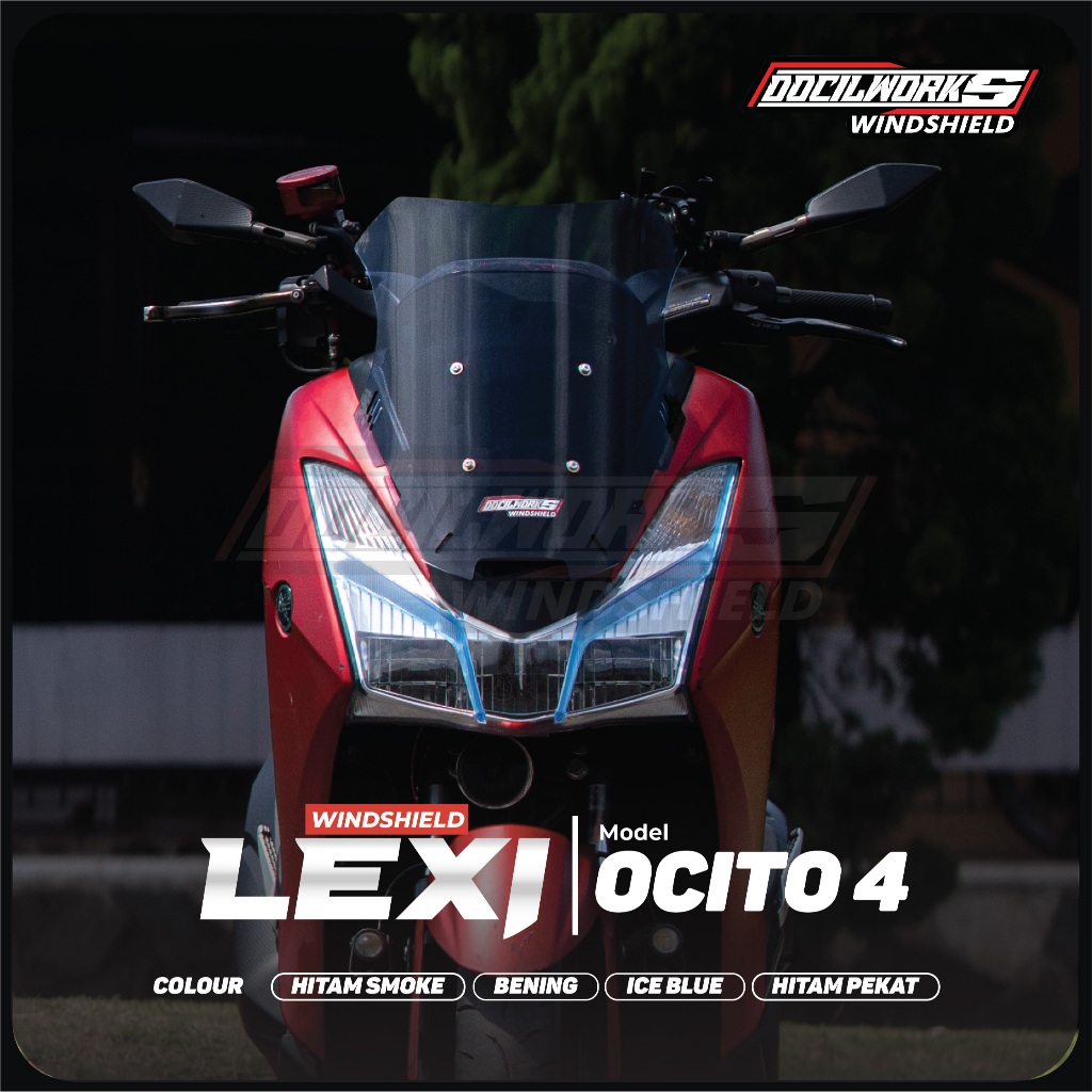 Jual Docilworks - Visor Windshield Ocito 4 Yamaha Lexi 125 155 | Shopee ...