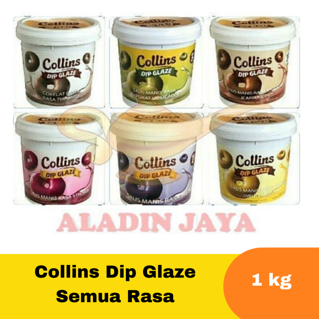 Jual Collins Dip Glaze 1kg semua Rasa | Shopee Indonesia