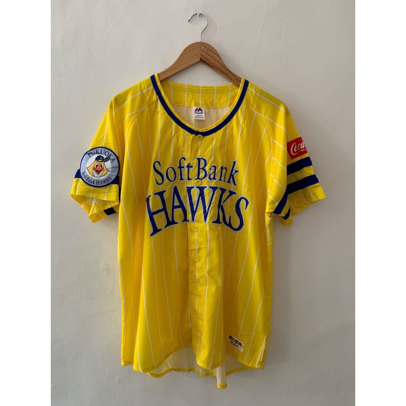 Jual baseball soft bank hawks yellow | Shopee Indonesia