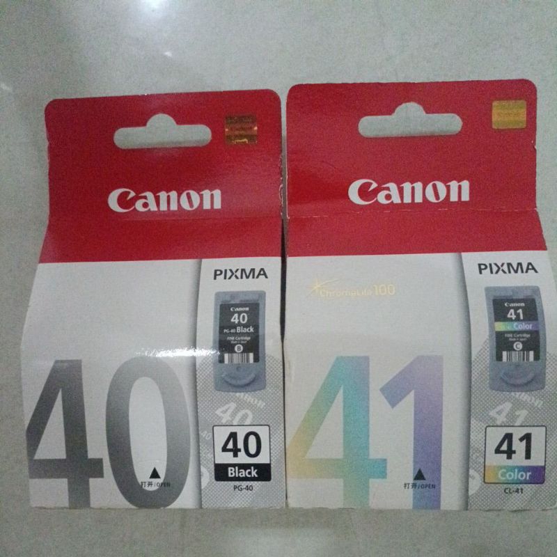 Jual Cannon Pixma Series 40 Black / 41 Color (Expired!) | Shopee Indonesia