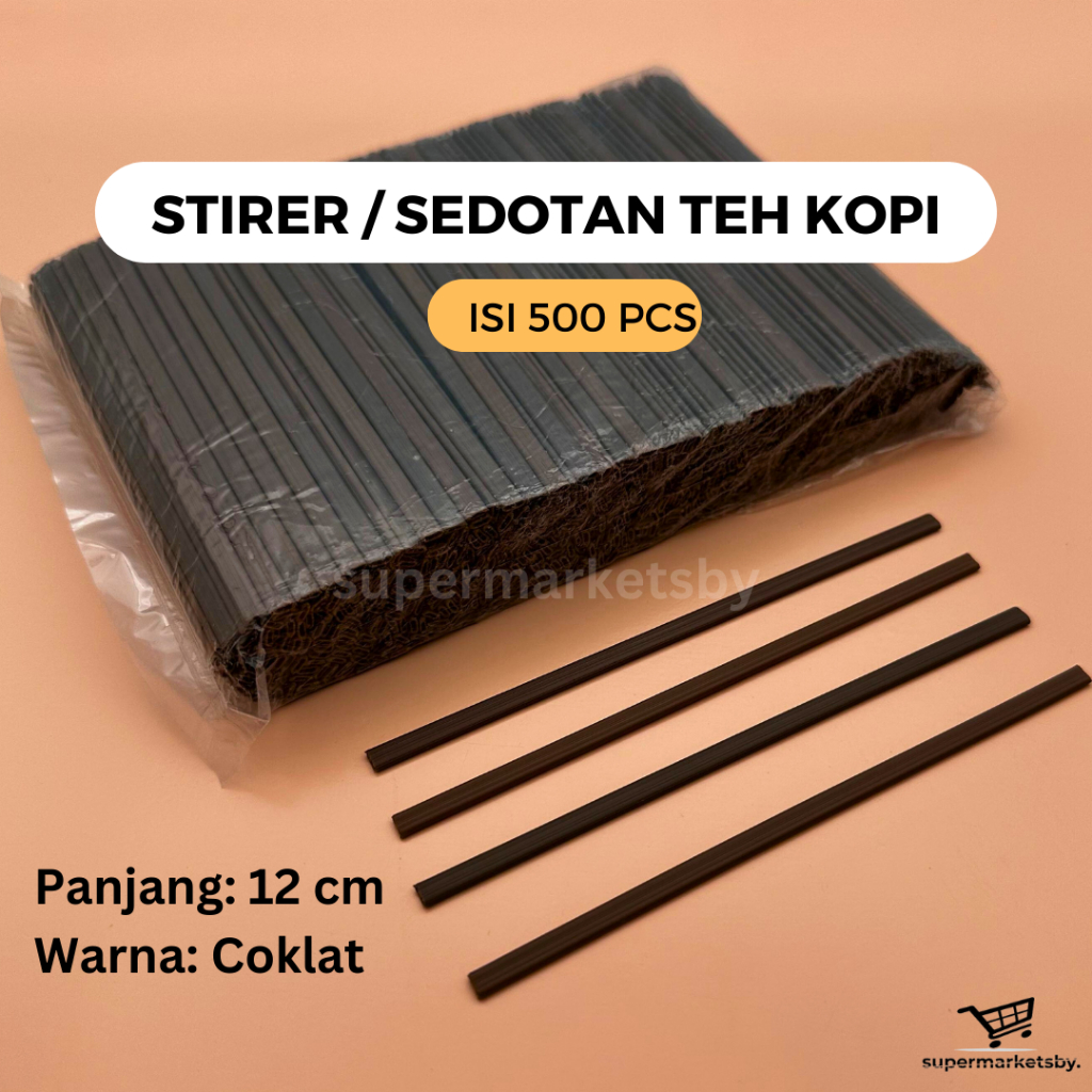 Jual STIRER Kopi / Sedotan Kopi Coklat Teh / Sedotan Pipih Panas ...